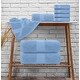White Classic Luxury Cotton 8Pc Multi Size Towel Set [2 Bath Towels, 2 ...